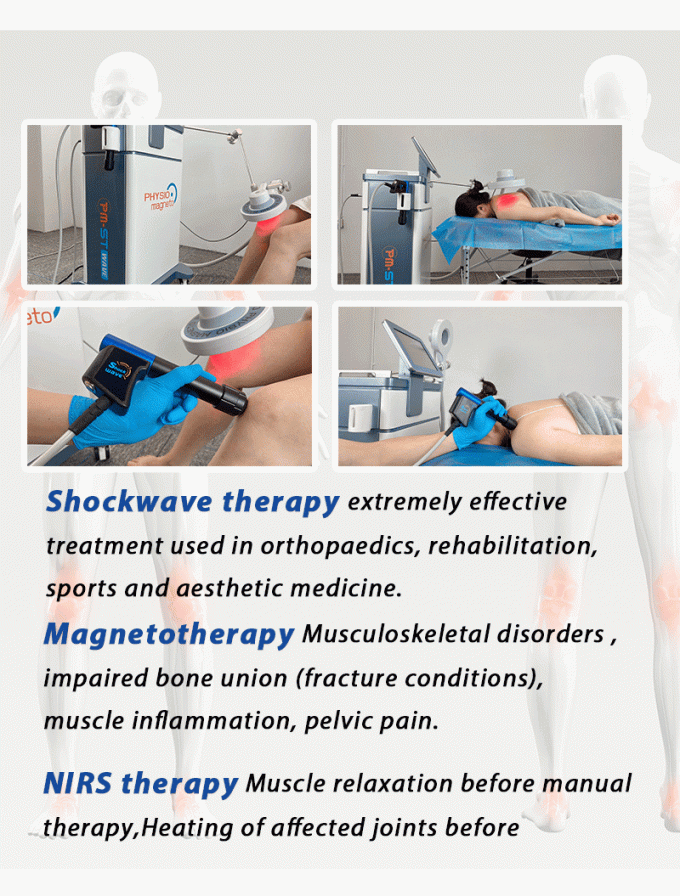 Pain Relief Physiotherapy Machine 3 in 1 Pulsed Electromagnetic Therapy ...
