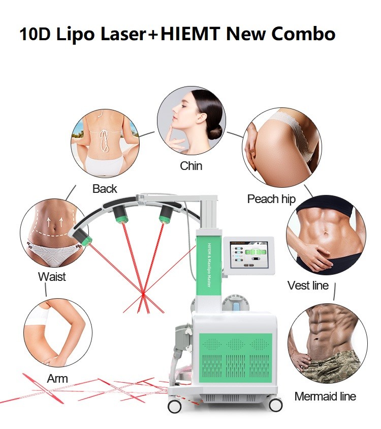 Customized New Design 10D lipo laser and HiEMT combination