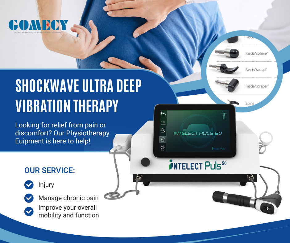 Professional 2 in 1 Pneumatic Ultrasound Shock Wave Therapy Machine for ...